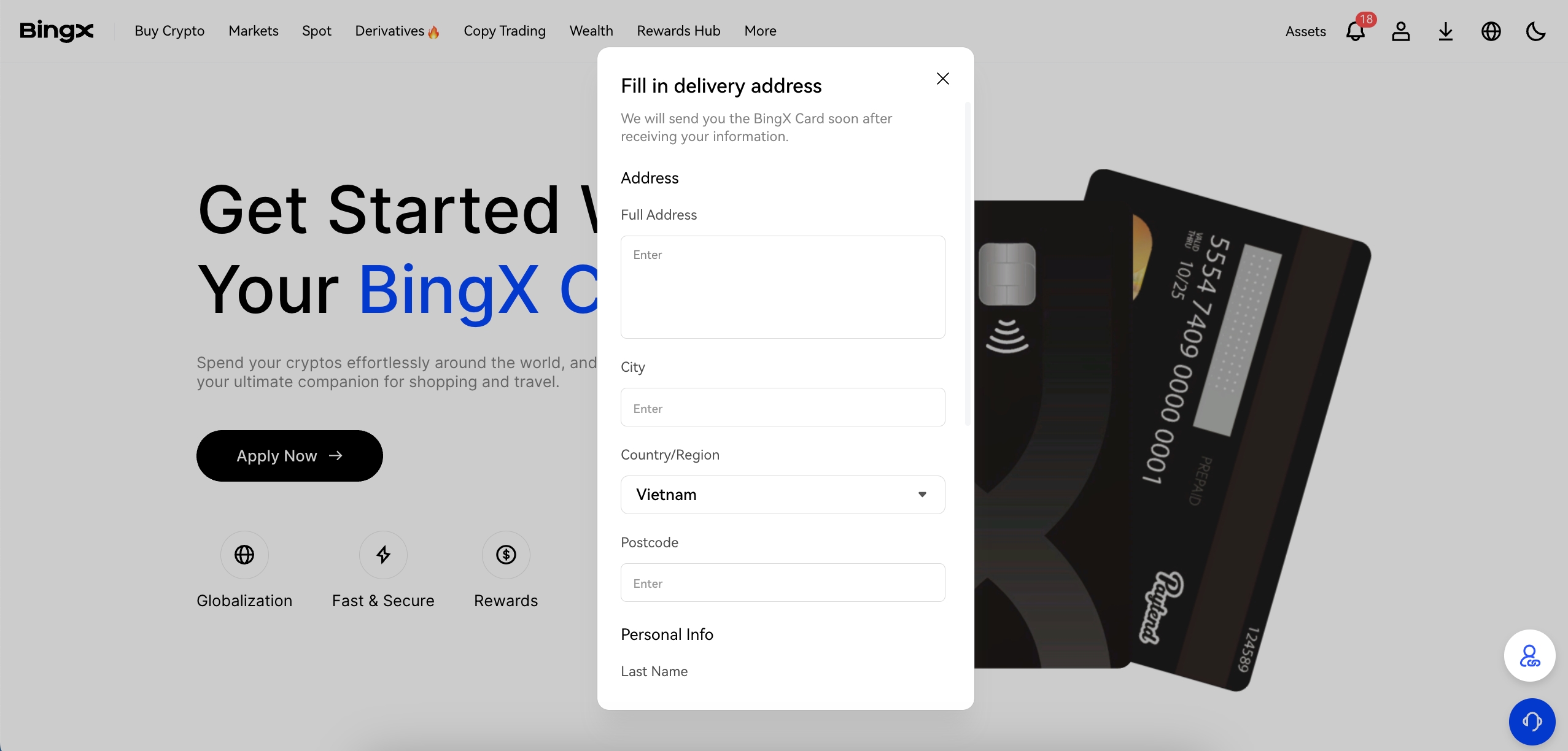 บทช่วยสอน BingX | วิธีสมัครและเปิดใช้งานบัตร BingX – BingX